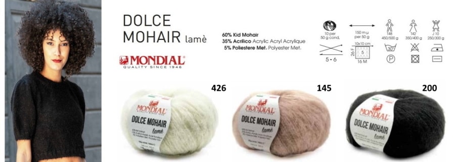 DOLCE MOHAIR LAMÈ - מרקוביץ מכונות תפירה ואביזרים